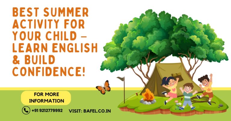 Best Summer Activity for Your Child – Learn English & Build Confidence ...